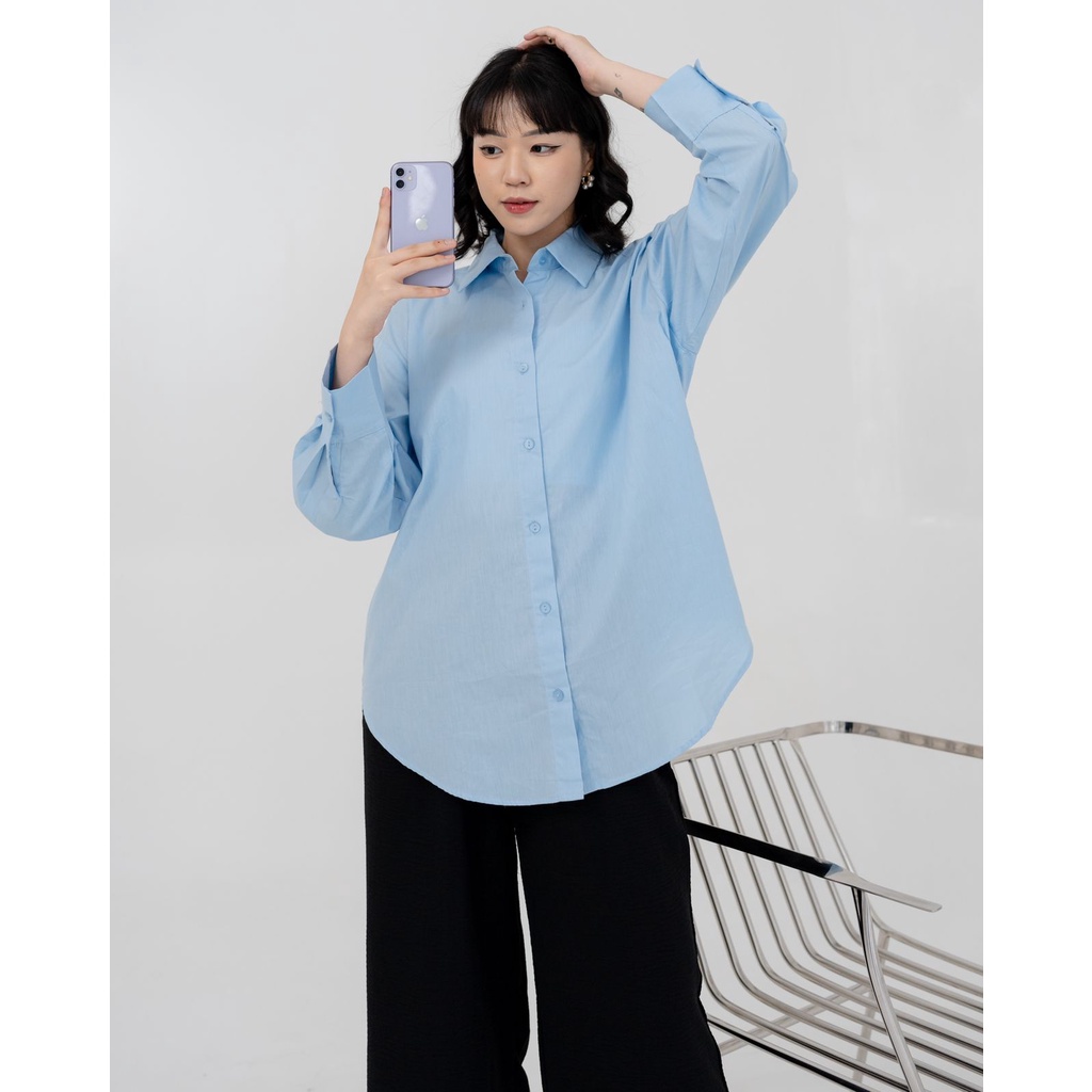 Jual SEMINGGU - Saki Cotton Shirt | Shopee Indonesia