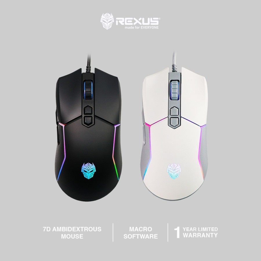 Jual Rexus Mouse Gaming Xierra X16 - Putih | Shopee Indonesia