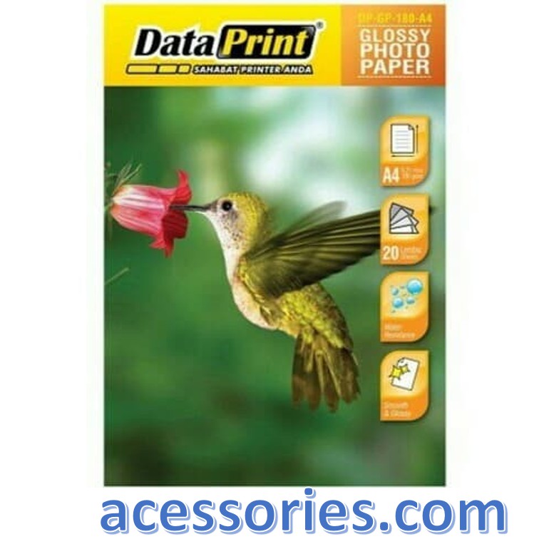 Jual DATA PRINT GLOSSY PHOTO PAPER 180GSM | Shopee Indonesia