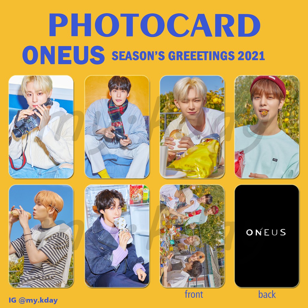 Jual PC-0286, Unofficial Photocard ONEUS 2021 Season's Greetings 2 sisi ...