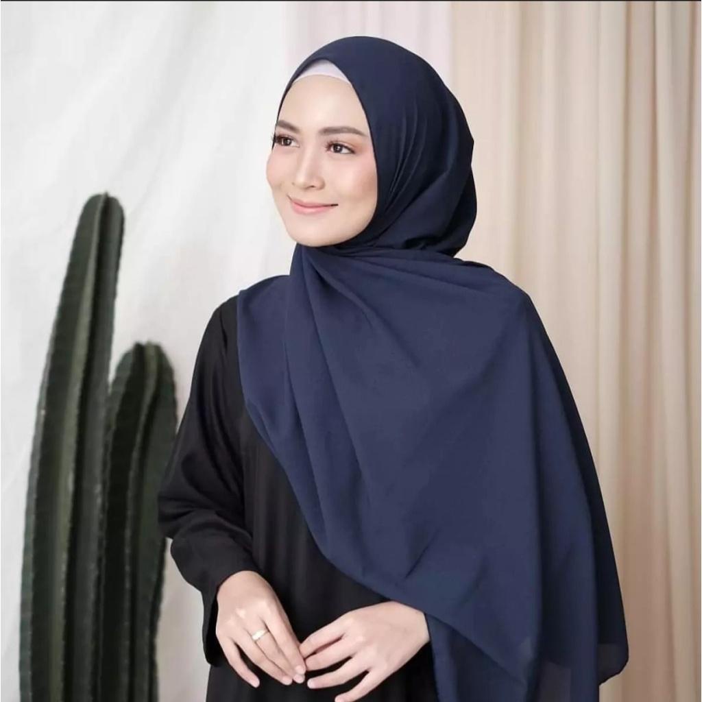 Jual pashmina ceruty baby doll//hijab pasmina ukuran 175x75cm//kerudung pashmina ceruty baby ...