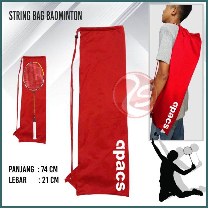 Jual Tas raket badminton tas raket bulutangkis tas serut murah string ...