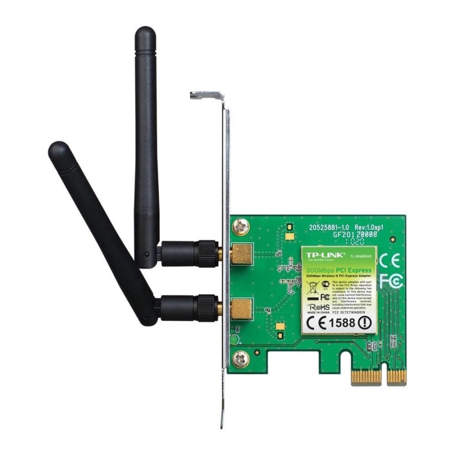 Jual Wifi Card 300Mbps PCIe TPlink / TP Link Bisa untuk PC branded yg ...