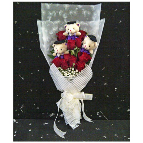 Jual Hand Bouquet Graduation Karangan Bunga Buket Bunga Wisuda BW4 ...