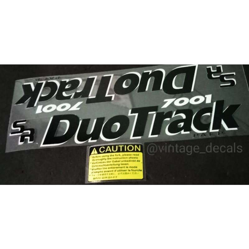 Jual sticker decals shock suspensi SR SUNTOUR DUOTRACK RST ROCKSHOX ...