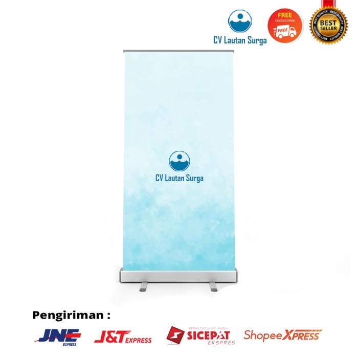 Jual Standing Banner, Roll Up Banner Alumunium, Roll Up Stand Banner 60X160 | Shopee Indonesia
