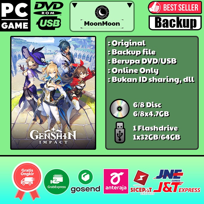Jual (READY) Genshin Impact / GI Original BackUp Up to Date [PC, Laptop ...