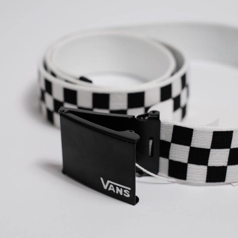 Jual Vans Belt Checkerboard black white original 100% ikat pinggang ...