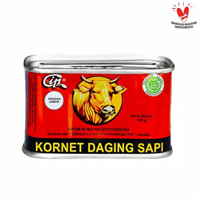 Jual Cip Kornet Daging Sapi dengan Jamur 198gr | Shopee Indonesia