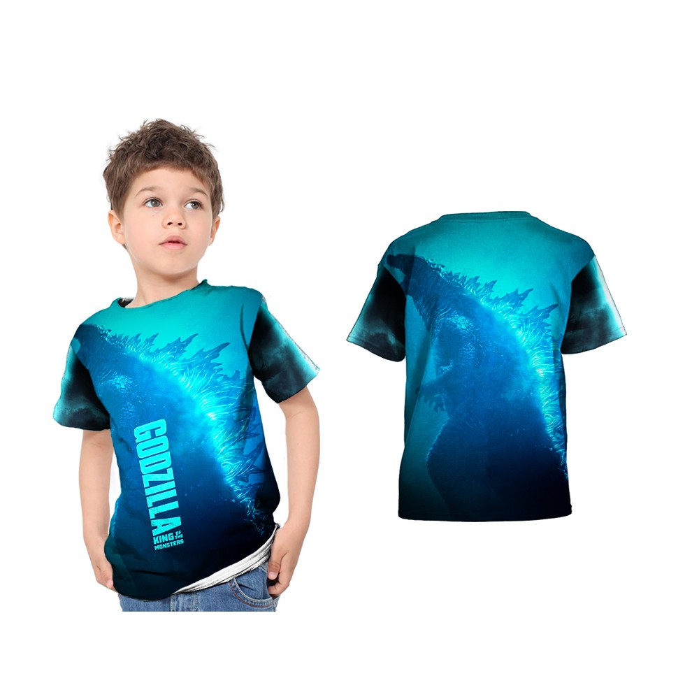 Jual Baju Kaos Tshirt Anak Film Monster Godzilla Ghidorah Monthra Rodan ...