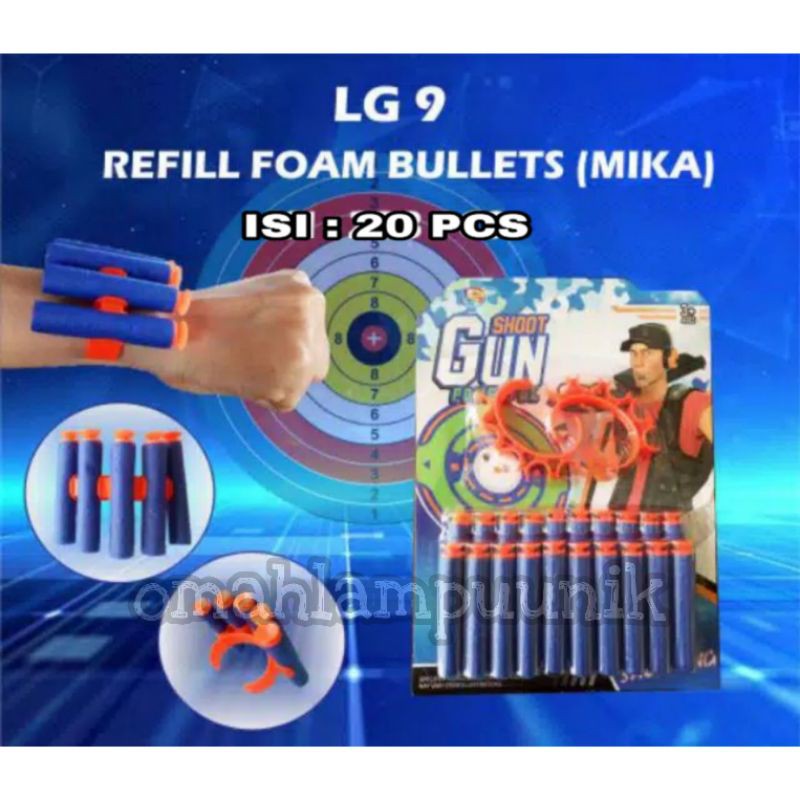 Jual Refill Peluru Nerf/ Peluru Busa Soft Bullet Eva Murah | Shopee ...
