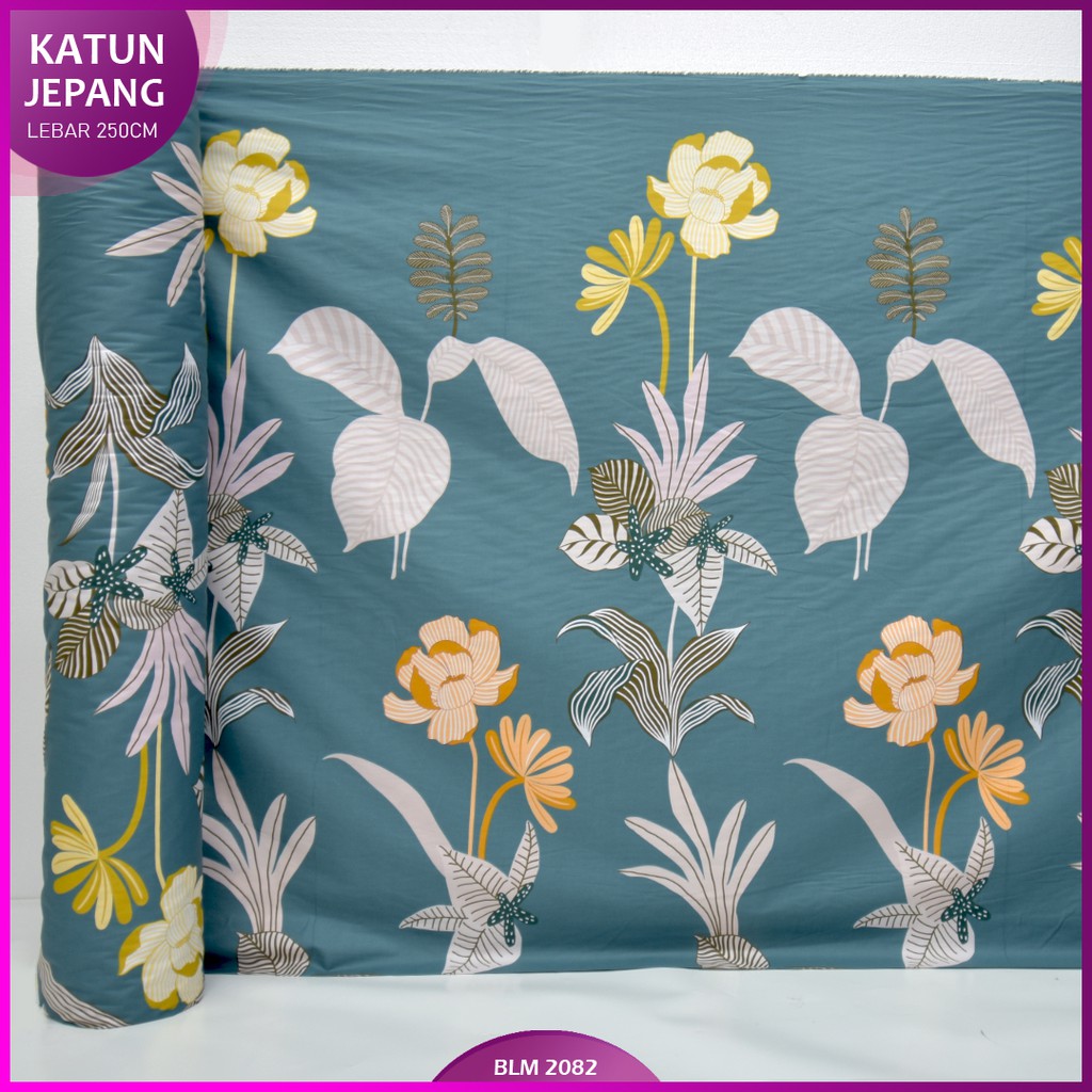 Jual KAIN SPREI KATUN JEPANG DAUN DAN BUAH LEBAR 250 METERAN | Shopee ...