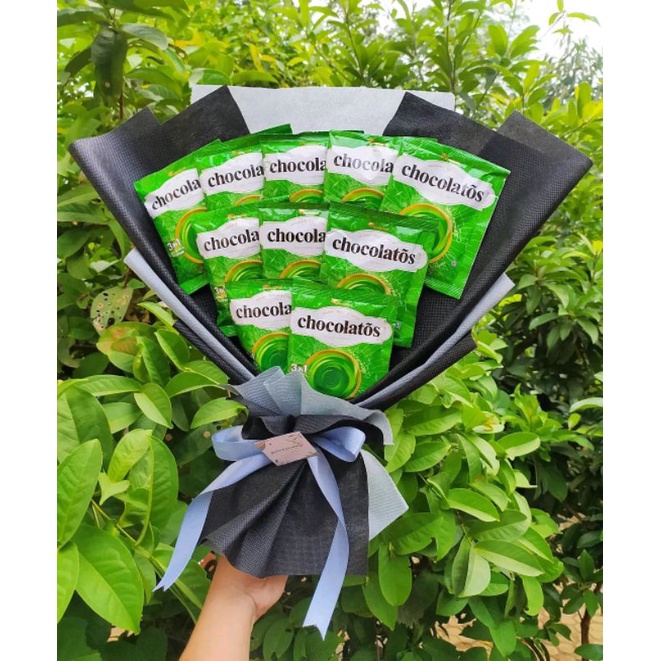 Jual (S) BUKET CHOCOLATOS MATCHA KEREN CANTIK UNIK/paket/bingkisan ...