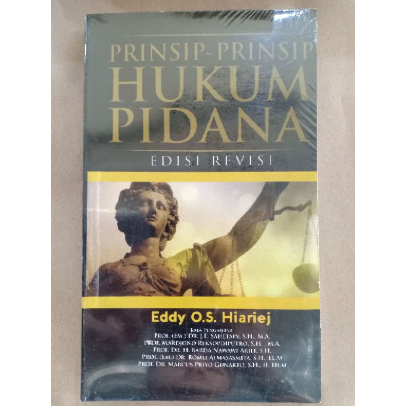 Jual PRINSIP-PRINSIP HUKUM PIDANA EDDY O.S. HIARIEJ EDISI REVISI | Shopee Indonesia