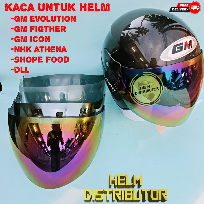 Jual Kaca Helm GM Evolution / Kaca Helm GM Figther DLL | Shopee Indonesia