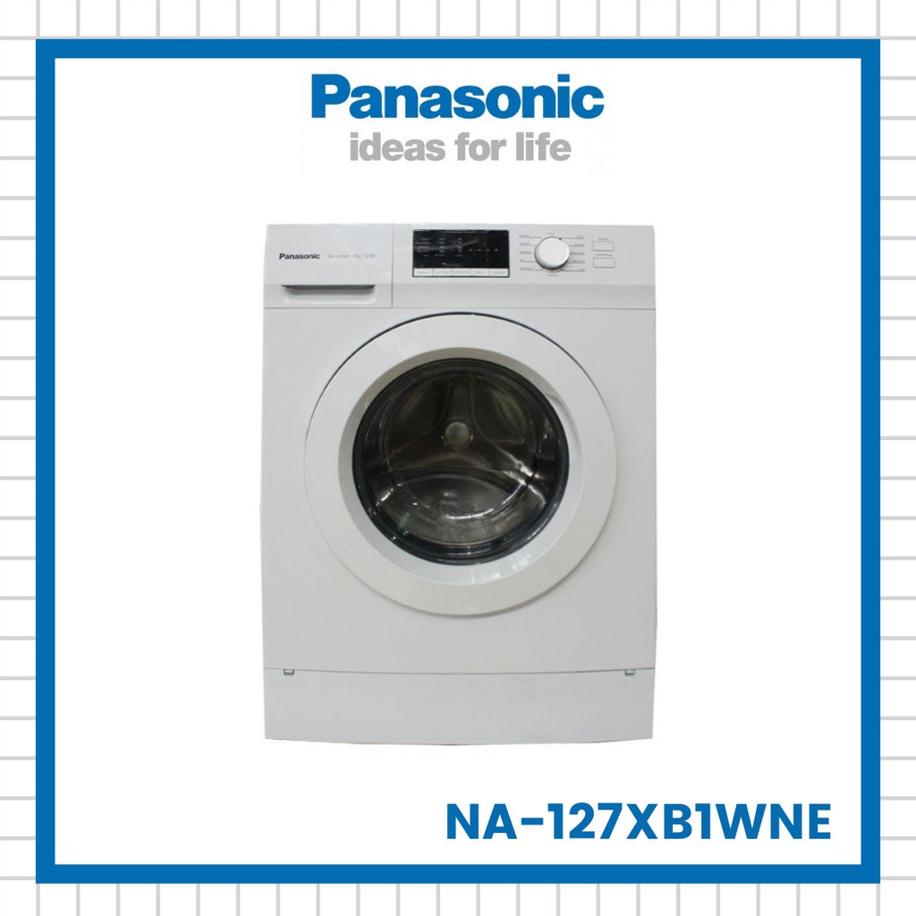 Jual MESIN CUCI PANASONIC NA-127XB1WNE FRONT LOADING 7 KG | Shopee ...
