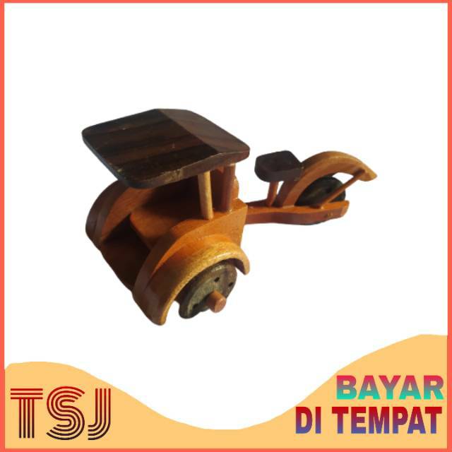 Jual Miniatur Becak Kayu Ukuran Mini | Shopee Indonesia