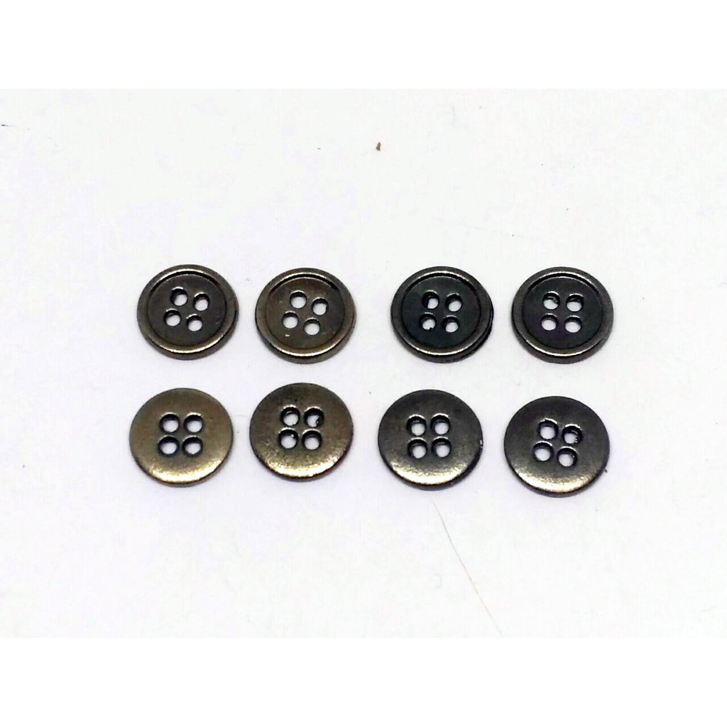Jual Kancing Besi 10mm Warna Black Nikel 12Pcs | Shopee Indonesia