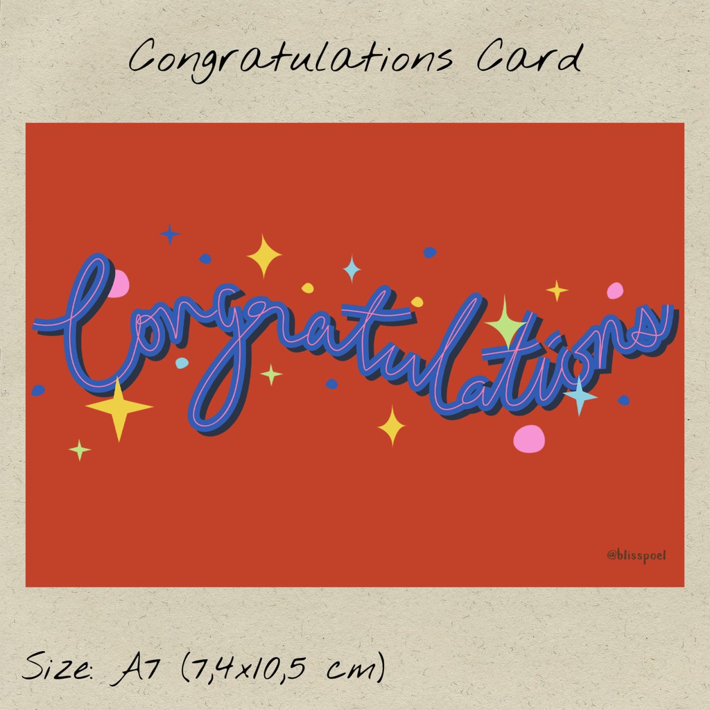 Jual Congratulations Card (Kartu Ucapan) | Shopee Indonesia