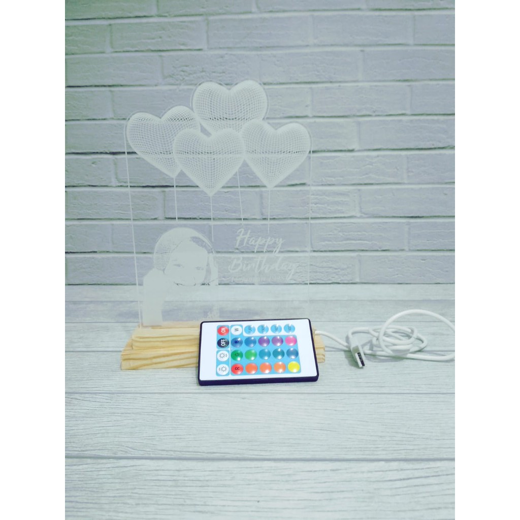 Jual Lampu Hias Frame Foto Akrilik Acrylic Kado Unik Lucu Ulang Tahun ...