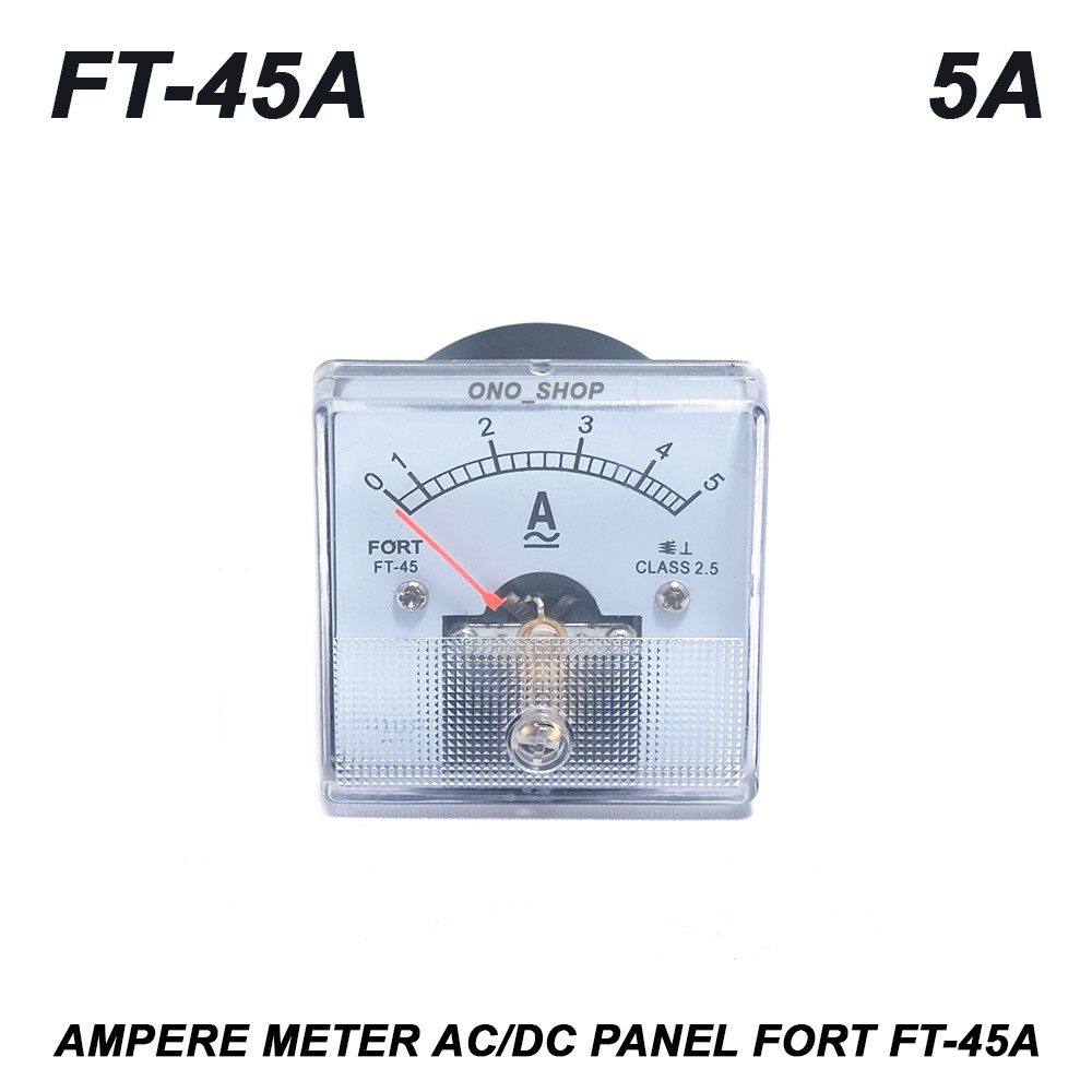Jual FORT FT-45A - Ampere Meter AC/DC Panel | Shopee Indonesia