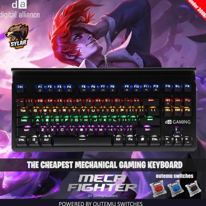 Jual Digital Alliance Meca Fighter TKL Rainbow Mechanical Keyboard ...