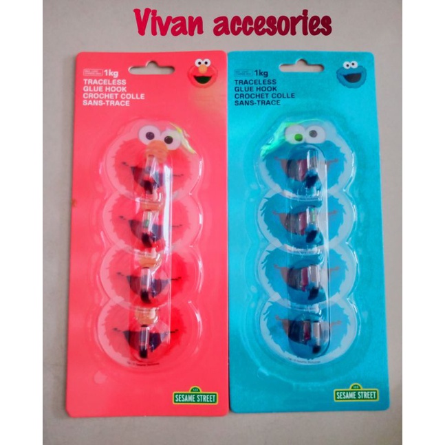 Jual Miniso sesame street traceless BLUE HOOK | Shopee Indonesia