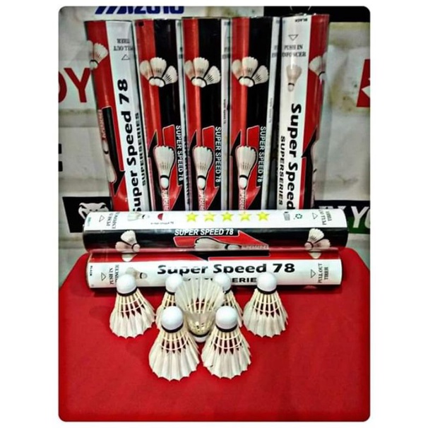 Jual Badminton shuttle cock speed 78 ss78 super series bola bulutangkis ...