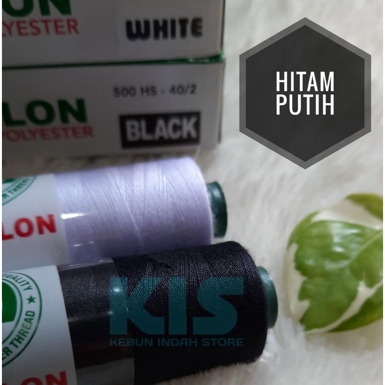 Jual Benang Jahit 500yds Hitam Putih | Shopee Indonesia