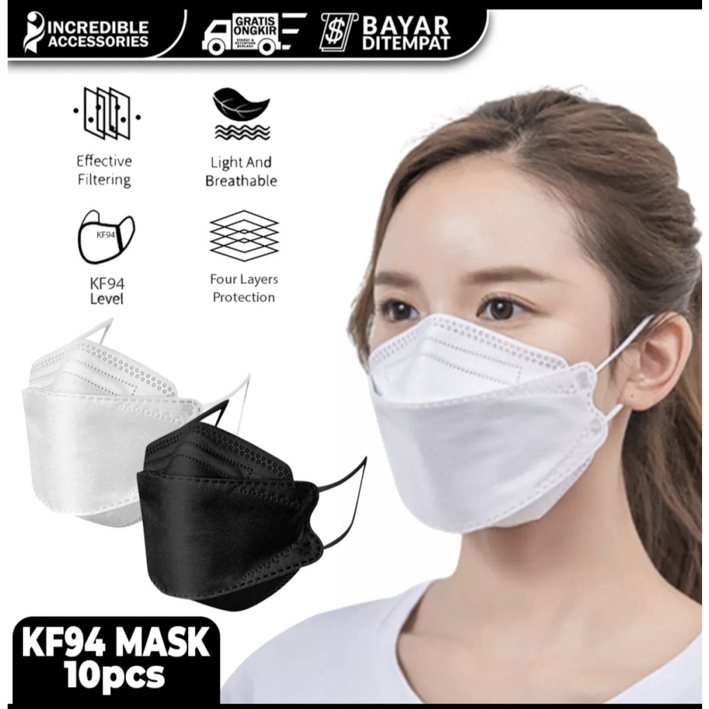 Jual MASKER KF94 ISI 10 PCS | Shopee Indonesia