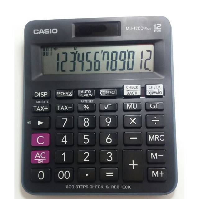 Jual KALKULATOR CASIO MJ-120D PLUS / CASIO ORIGINAL / 12 DIGIT | Shopee Indonesia
