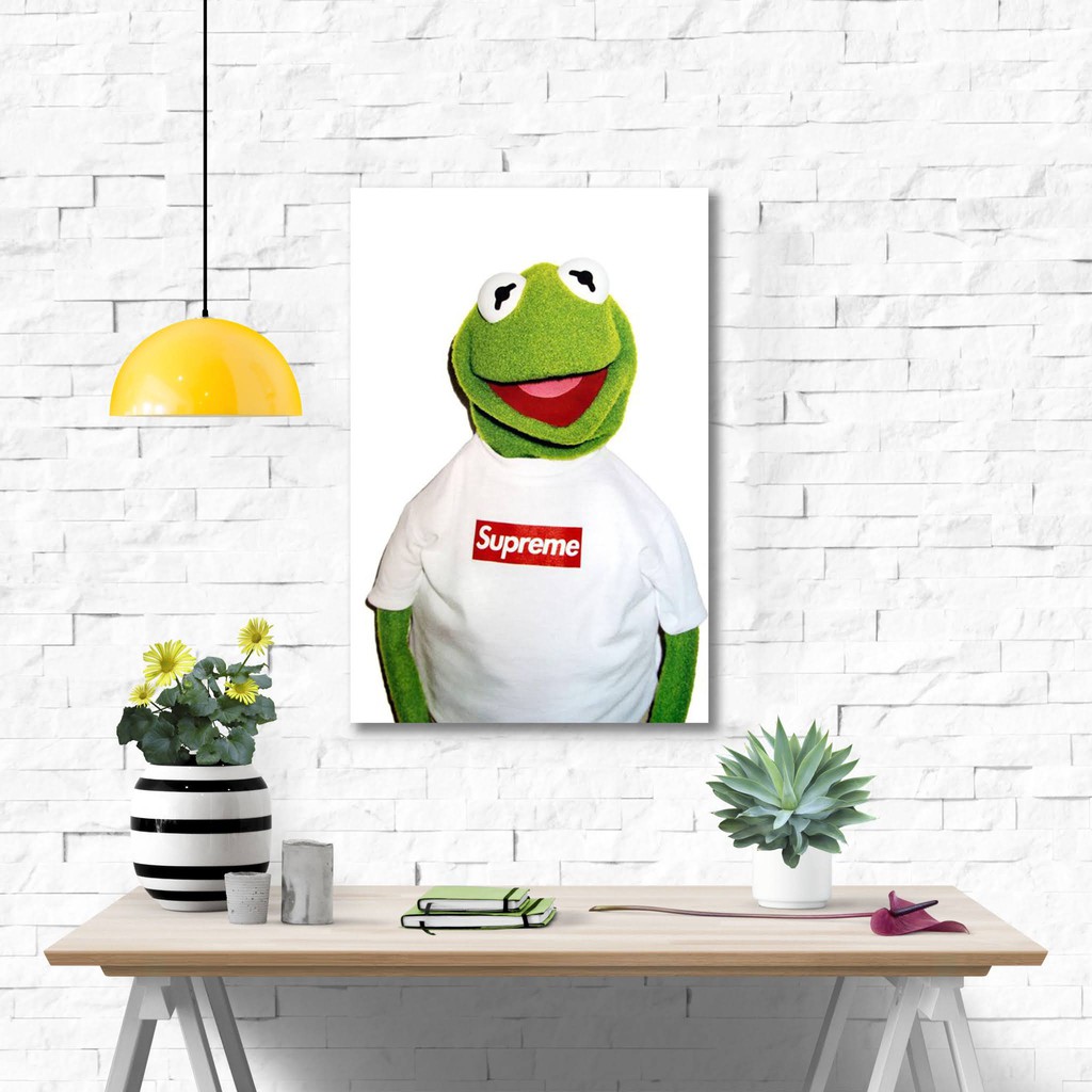 Jual Poster kayu hiasan dinding - kermit supreme | Shopee Indonesia