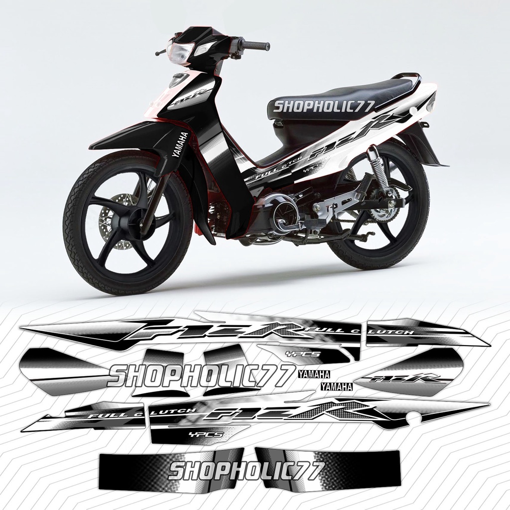 Jual Striping Fizr Fiz r F1zr Hitam Putih 2003 Tahan Vernis Laminasi ...