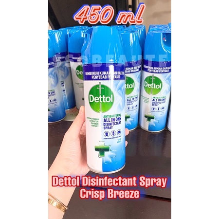 Jual DETTOL CRISP BREEZE DISINFECTANT SPRAY 450ml | Shopee Indonesia