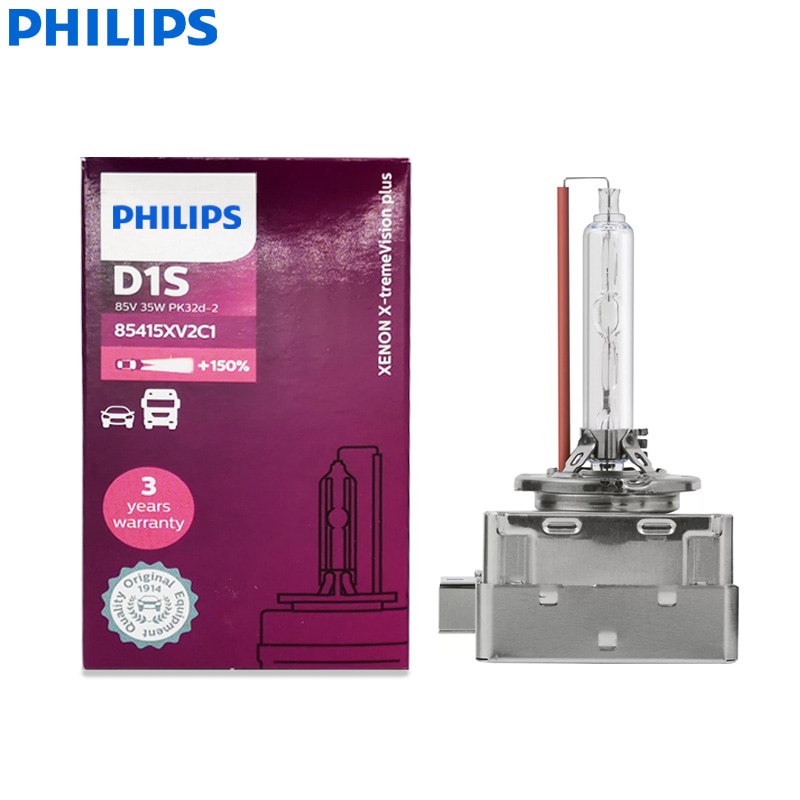 Jual PREORDER Philips XENON X-treme Vision Plus D1S 4800K +150% Bright White HID Car Original ...