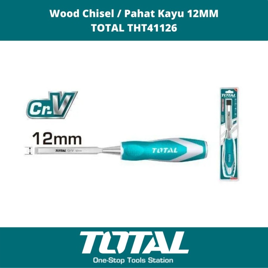 Jual Pahat Kayu 12mm Wood Chisel TOTAL THT41126 | Shopee Indonesia