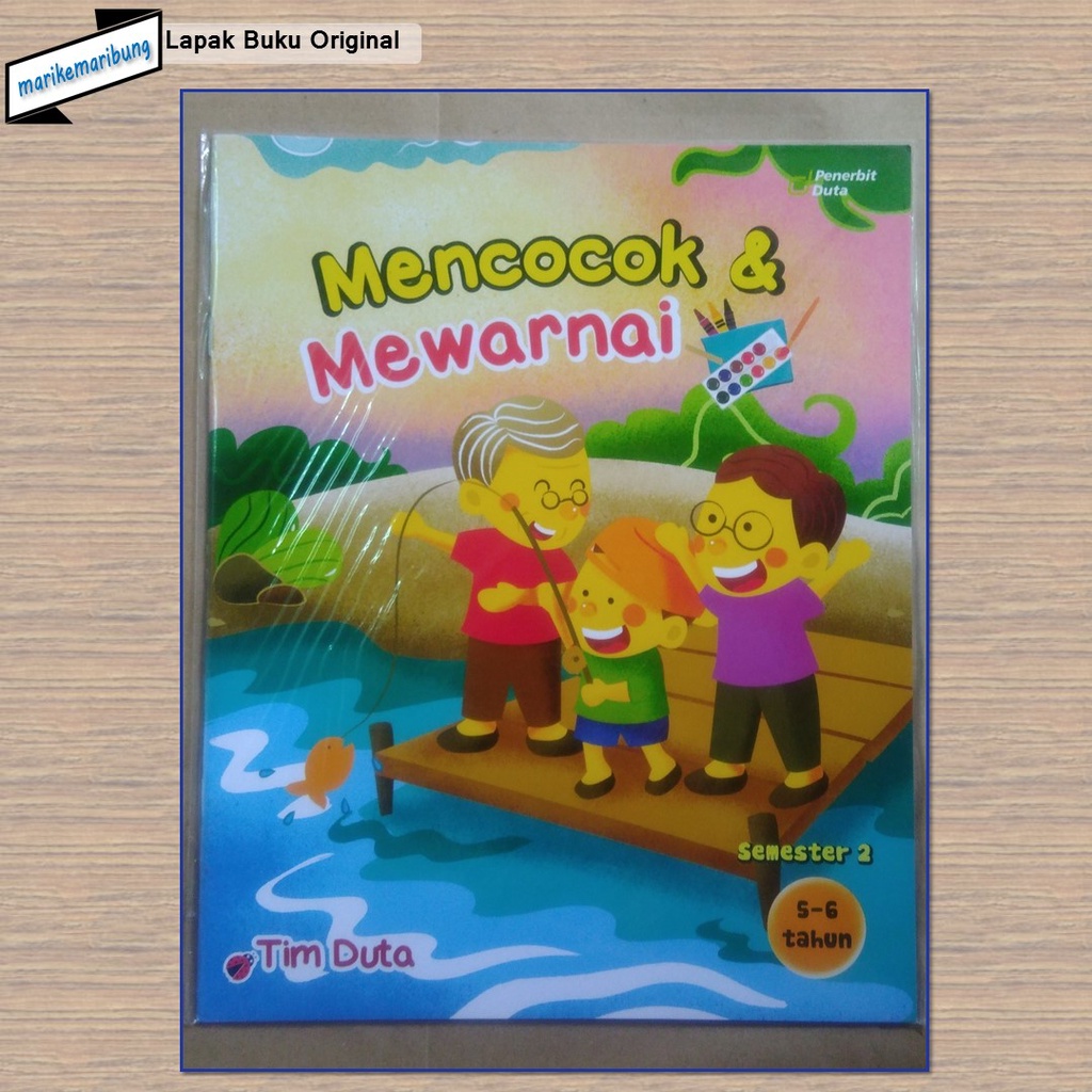 Jual Buku Mencocok dan Mewarnai PAUD Usia 5-6 tahun Semester 2 | Shopee ...