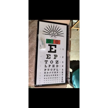 Jual snellen ototype remote/terbalik/ready/alat optik | Shopee Indonesia