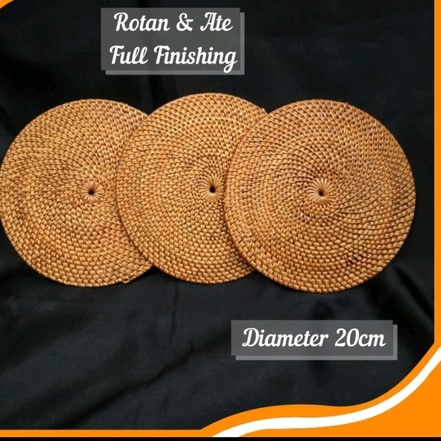 Jual Plasmet rotan / alas piring 20 cm | Shopee Indonesia