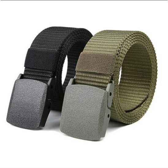 Jual IKAT PINGGANG SABUK Pria ANTI X RAY KANVAS TACTICAL Military Army Belt Anti Metal Detector ...