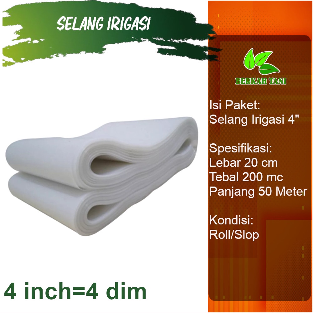 Jual Selang Plastik Selang Sawah Selang Irigasi Putih 4 Inch 4 Dim ...