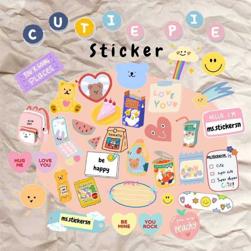 Jual Cutie pie sticker part 1 | Shopee Indonesia