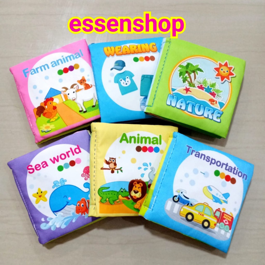 Jual Softbook Buku Kain Bayi Baby Cloth Book mainan edukasi bayi ...