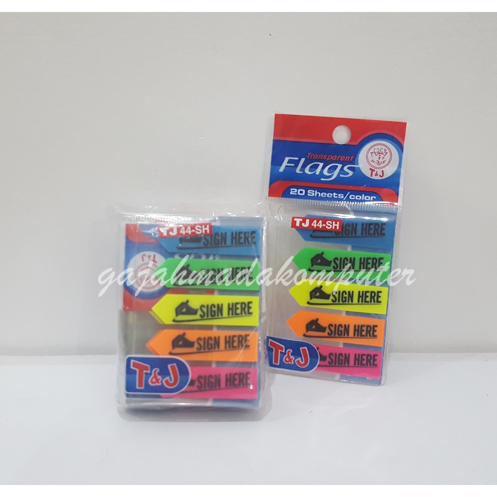 Jual Memo & Sticky Note / Post it / Sign here label Kertas Tanda Tangan ...