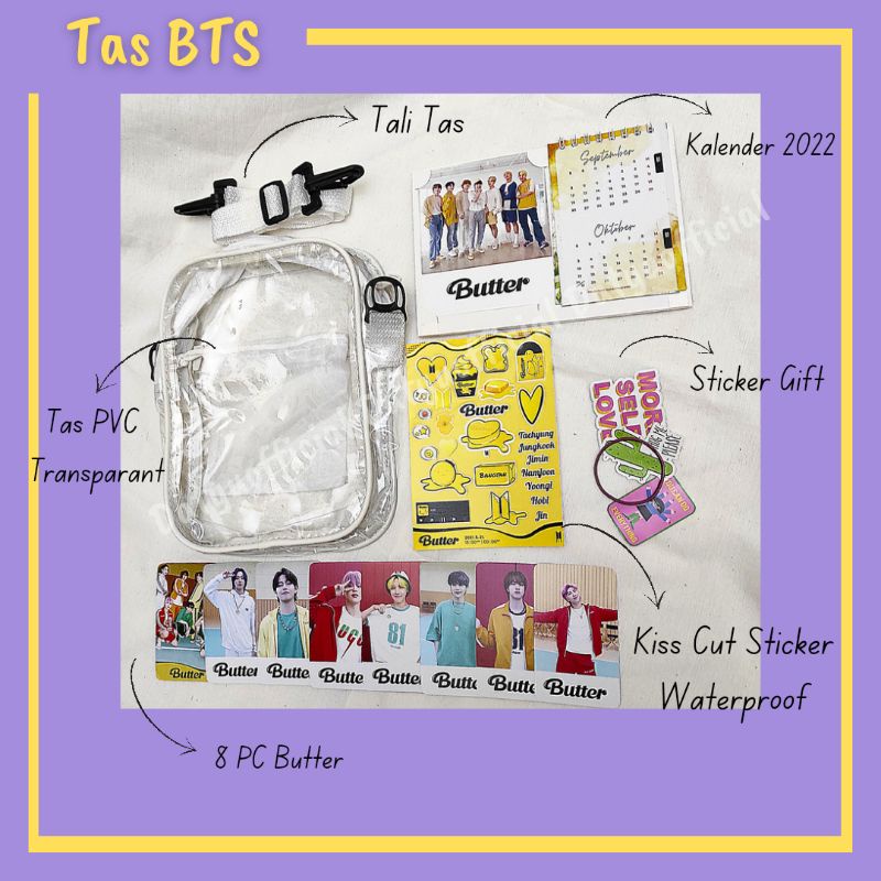 Jual TAS BTS BUTTER FANKIT BTS BUTTER SET_Datyu | Shopee Indonesia