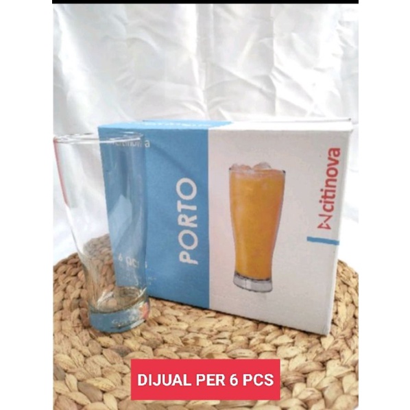 Jual GELAS JUS PORTO/ GELAS BELING PORTO / GELAS KACA BENING / GELAS ...