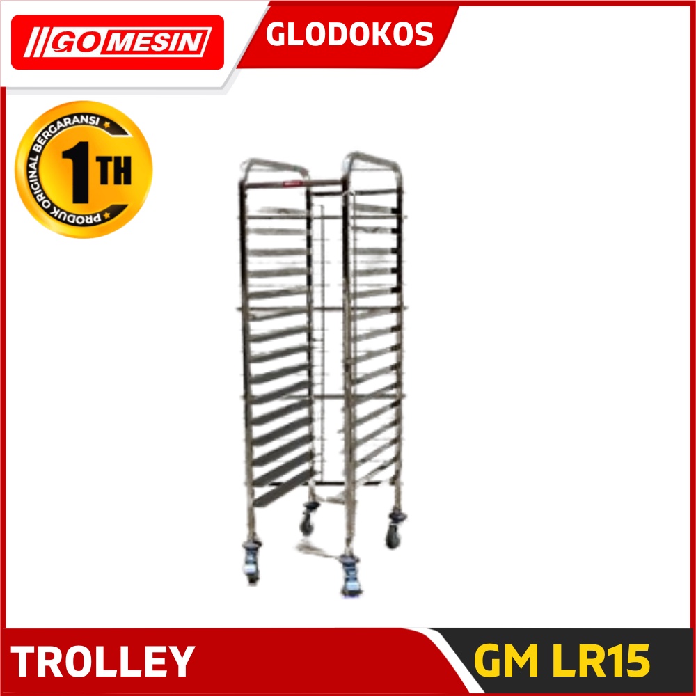 Jual Troli Roti 15 Tray Gomesin Gm-Lr15 Trolley Bakery 15 Tray ...