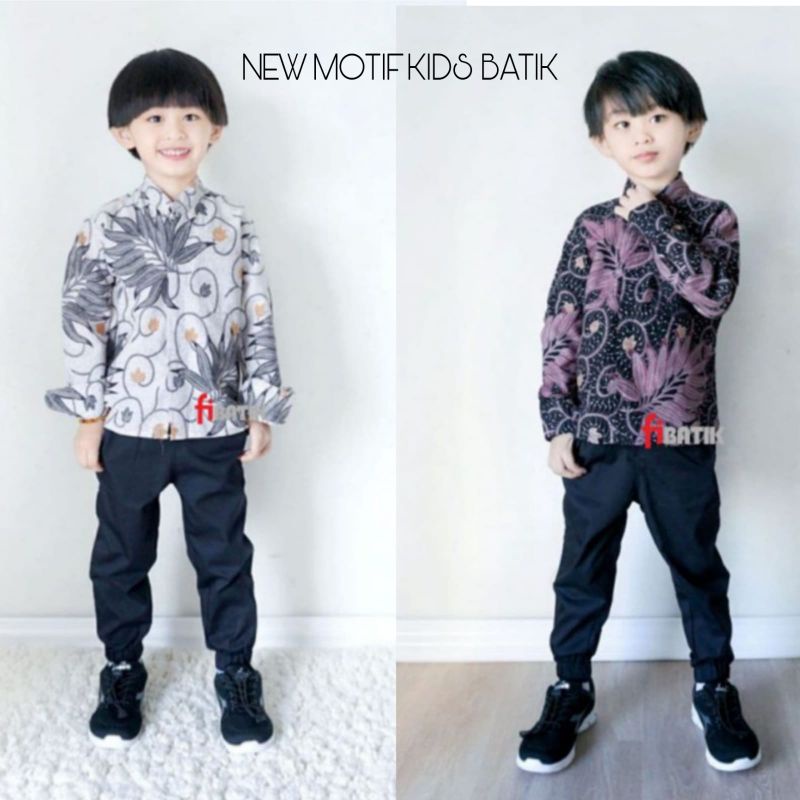 Jual Kemeja batik anak laki laki, baju batik anak terbaru size M L XL ...