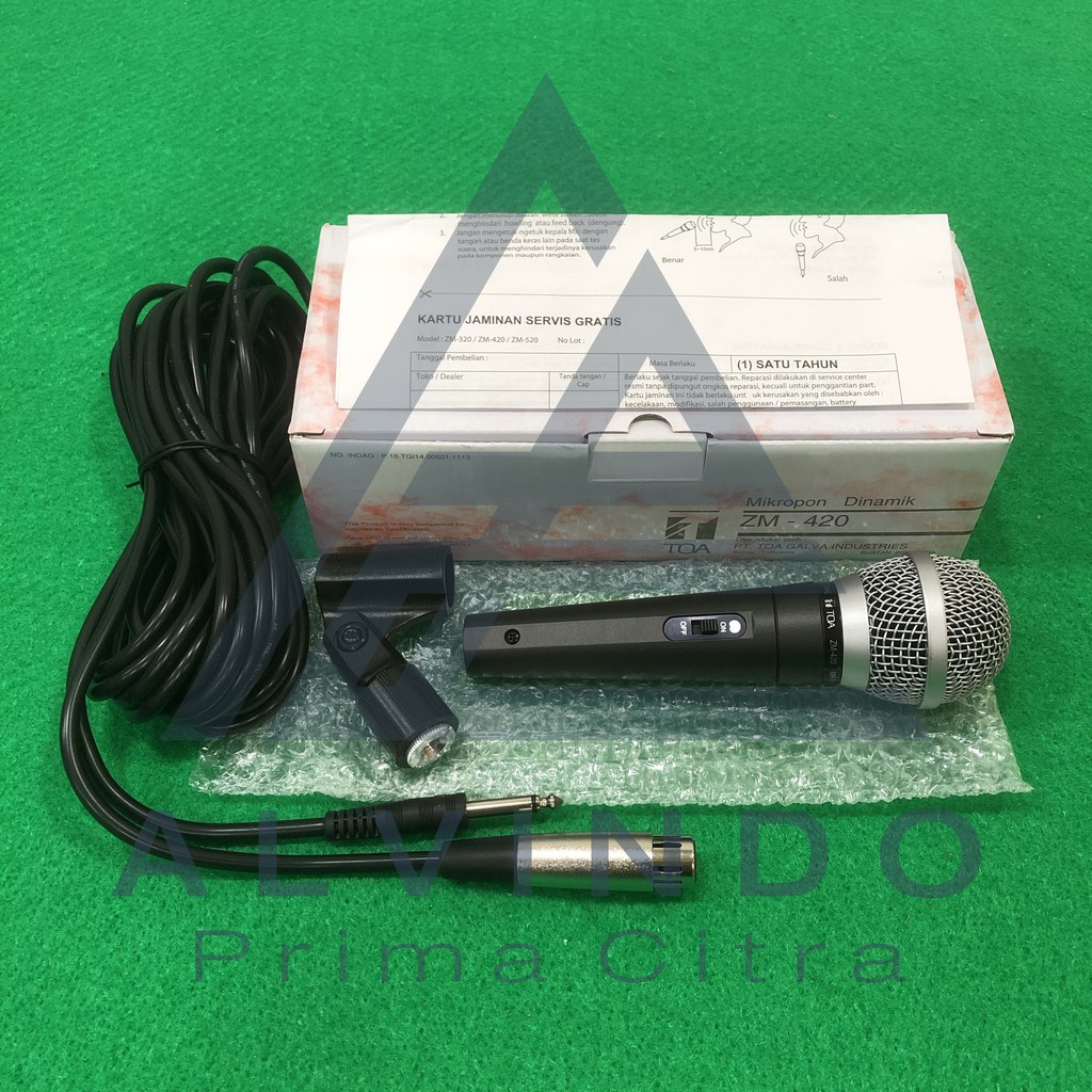 Jual TOA ZM-420 (Dynamic Microphone / Mikrofon Kabel / ZM 420) | Shopee Indonesia