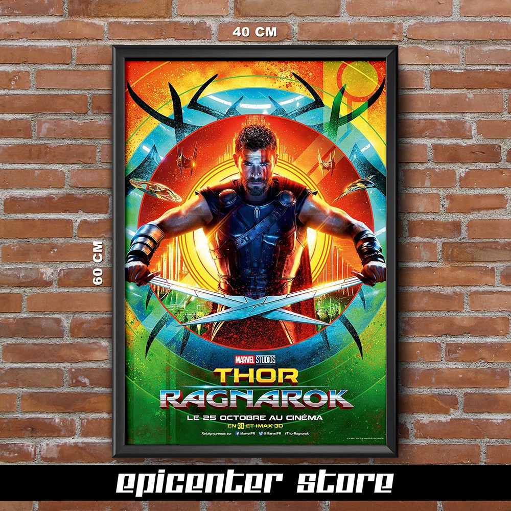 Jual Poster Film Thor Ragnarok - Thor 1 40x60 + Frame | Shopee Indonesia